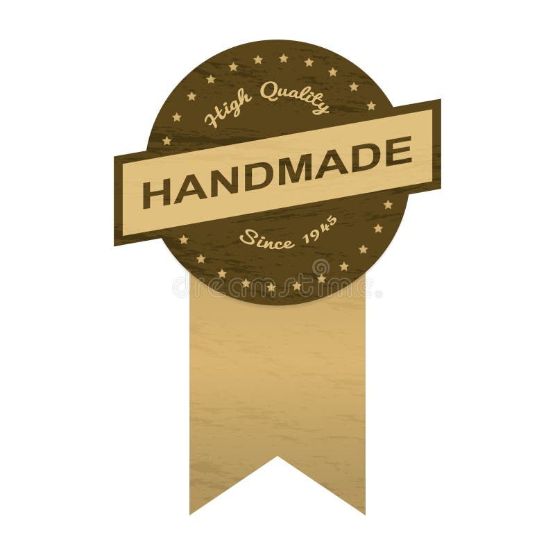 Handmade Product Label Design. Vector Illustration Decorative Design ...