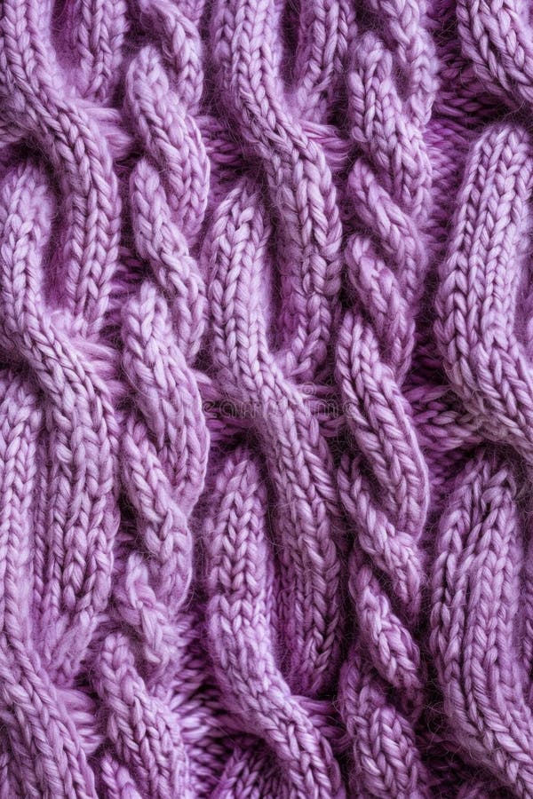 Handmade Purple Knitted Cap Stock Photo - Image of texture, fashionable ...