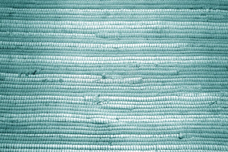 Handmade Rag Carpet Texture in Cyan Tone Stock Image - Image of green ...