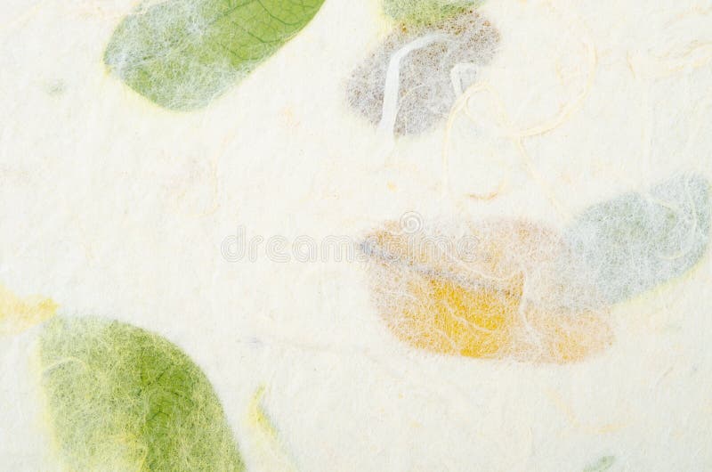 The Handmade Recycled Leaf Paper Background Stock Image - Image of ...