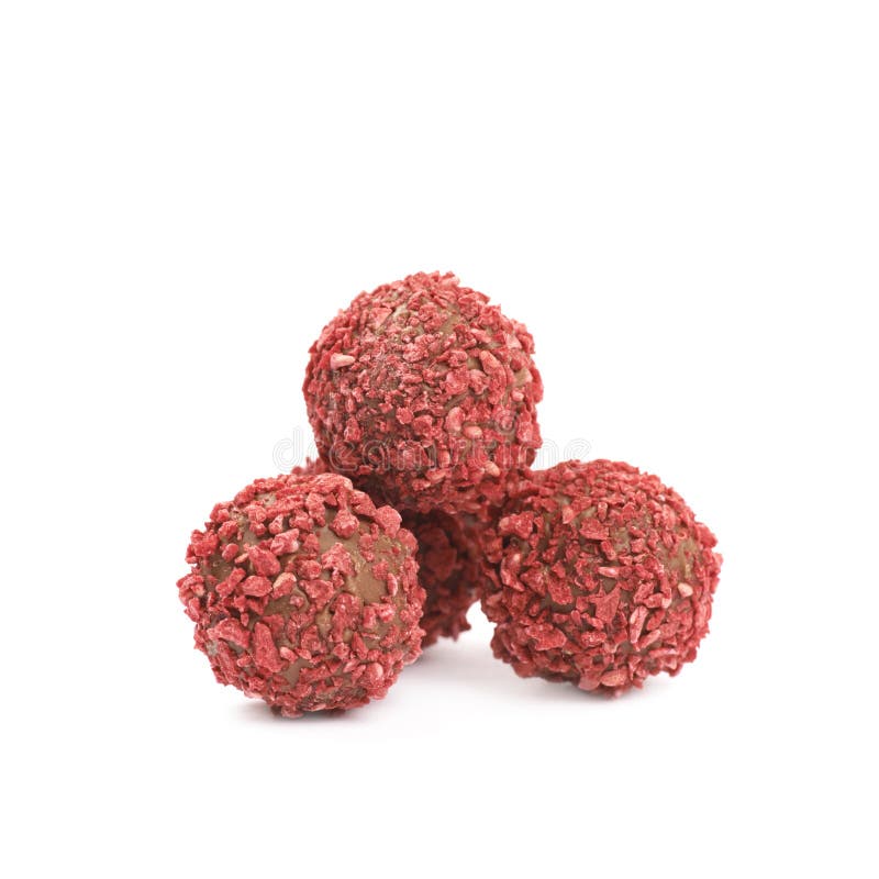 Handmade Red Candy Ball Isolated Stock Image - Image of gourmet ...