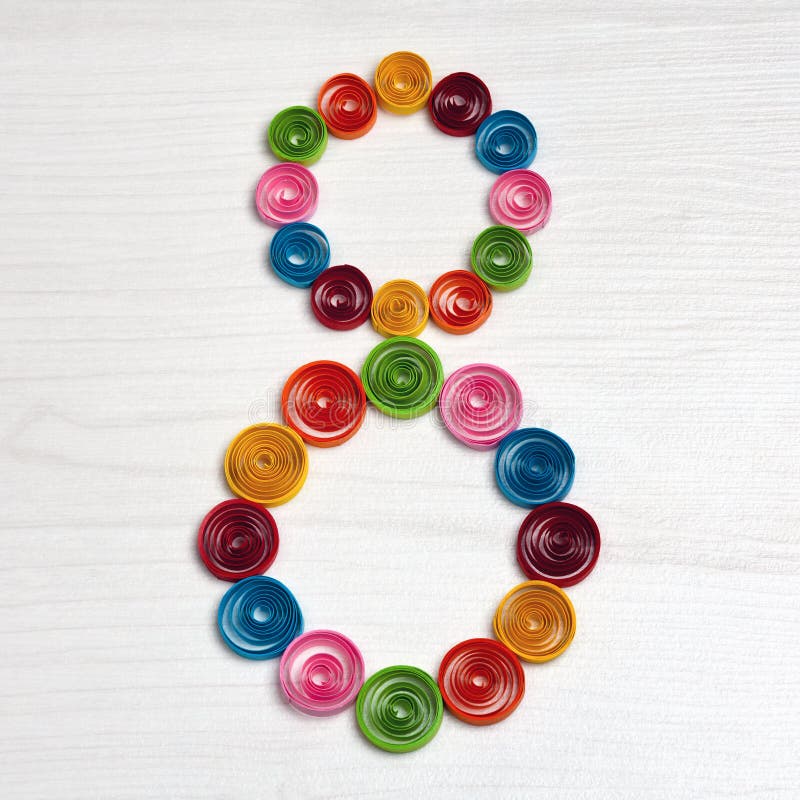 Handmade shape of a eight stock image. Image of womens - 37354983