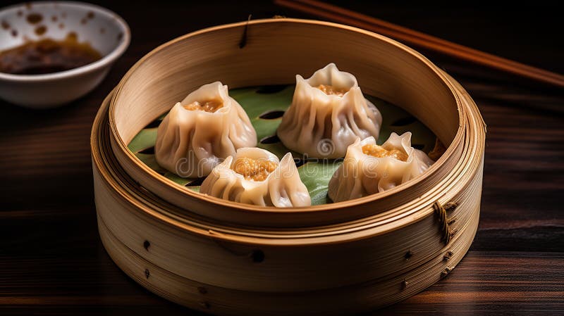 Handmade Shrimp Dumplings, Exquisite Culinary Creations with Meticulous ...