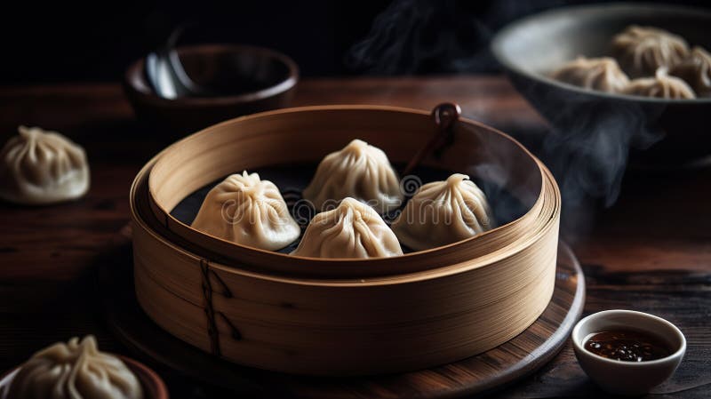 Handmade Shrimp Dumplings, Exquisite Culinary Creations with Meticulous ...