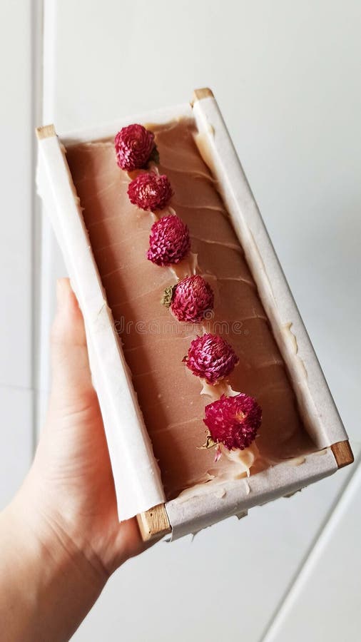 Handmade Soap Bar in Curing Process Stock Photo - Image of circle ...