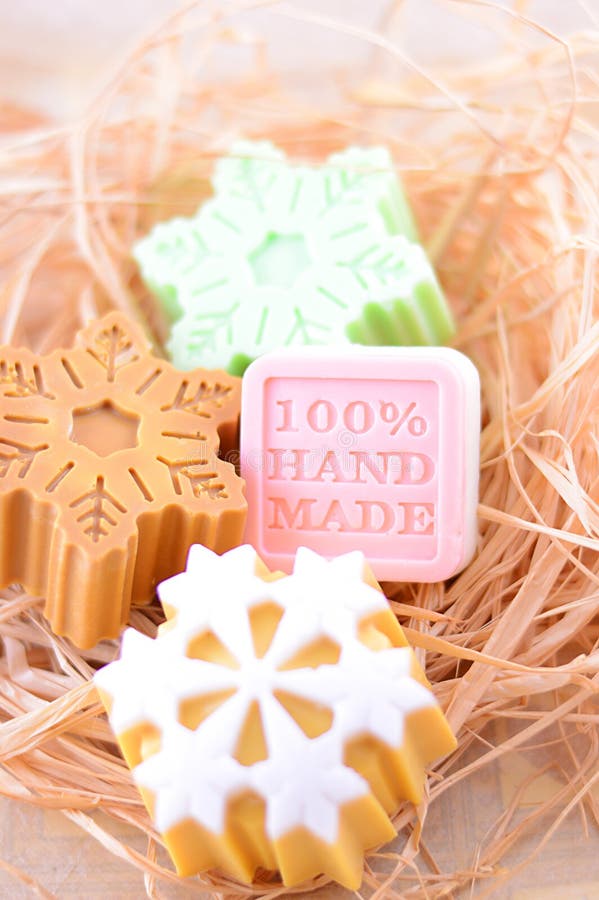 Handmade Soap with Cinnamon and Anise Star Stock Photo - Image of ...
