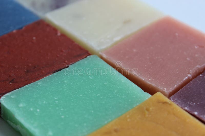 Handmade Soap of Different Colors Stock Image - Image of blue, abstract ...