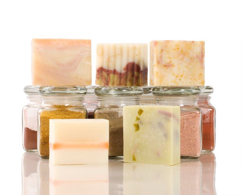 Handmade Soap and Herb Material Stock Image - Image of aromatherapy ...