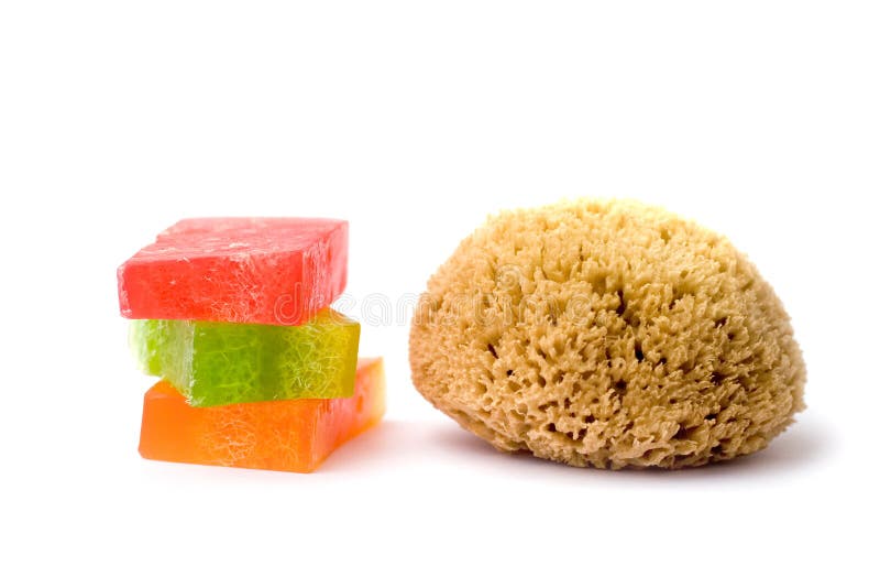 Handmade soap with sponge stock photo. Image of healthy - 2846688