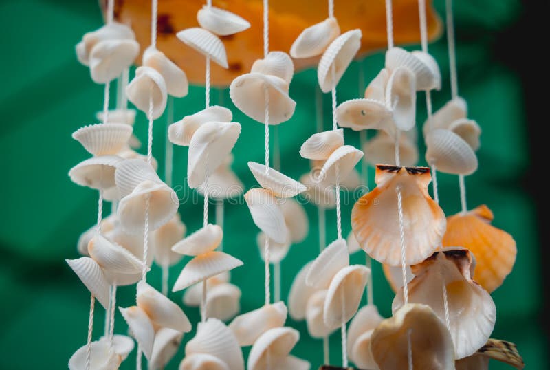 Handmade Souvenir Decorated with Different Sea Shells Stock Photo ...