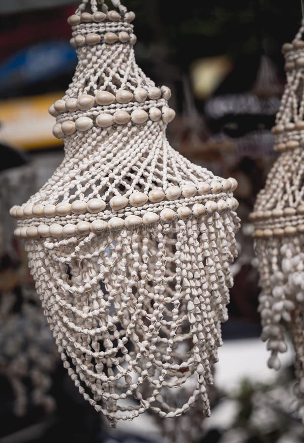 Handmade Souvenir Decorated with Different Sea Shells Stock Photo ...