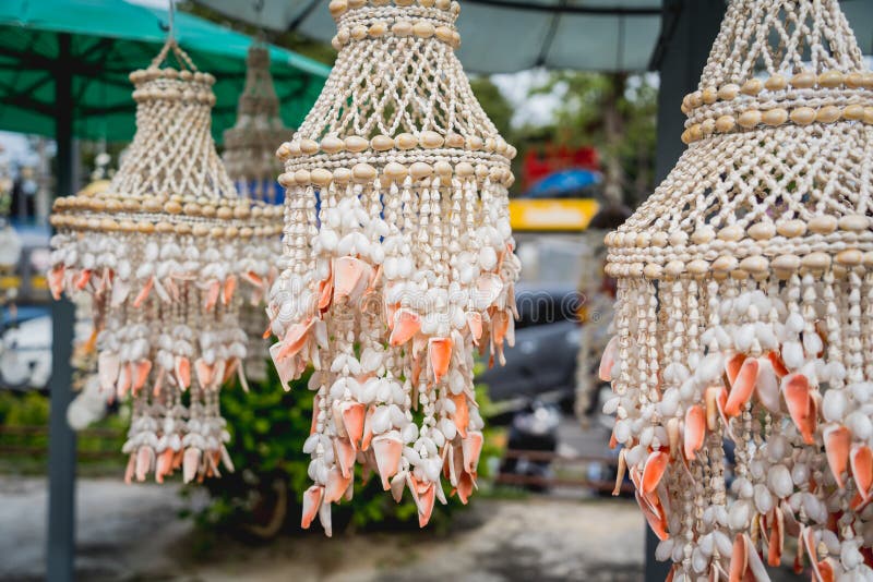 Handmade Souvenir Decorated with Different Sea Shells Stock Image ...
