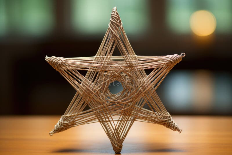 Handmade Star of David Made from String Stock Photo - Image of string ...