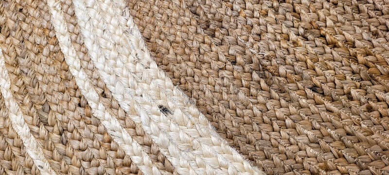 Handmade Straw Rug with White Details Stock Photo - Image of design ...