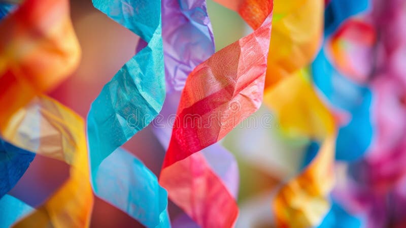 Handmade Streamers Crafted from Tissue Paper Adding a Charming and ...