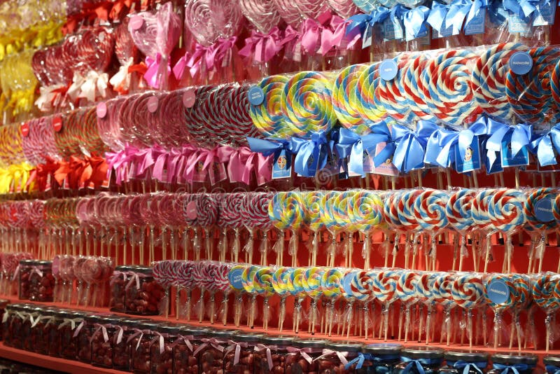 Handmade Sweets. Colorful Sweets in the Big Store Editorial Image ...
