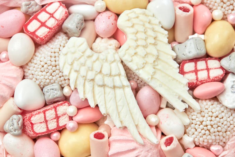 Handmade Sweets and White Chocolate As a Gift, Close-up Stock Image ...