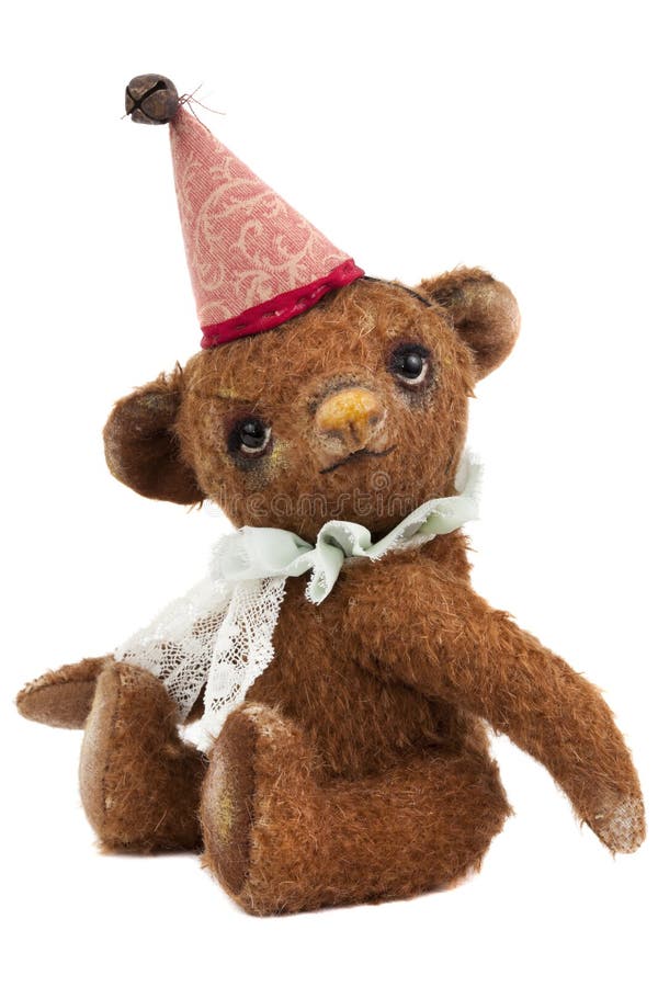 Handmade Teddy Bear for Valentine Day. Photo Stock Image - Image of ...