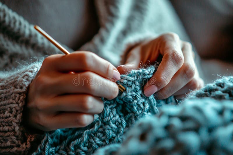 Handmade theme :crochet stock illustration. Illustration of yarn ...