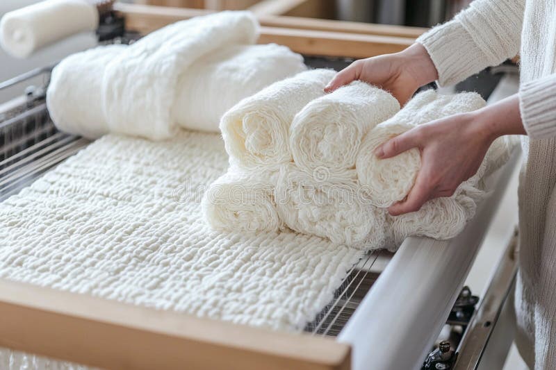 Handmade Theme : Weaver S Spinning Stock Illustration - Illustration of ...