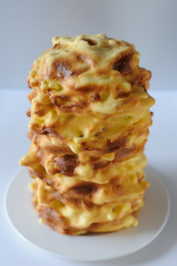 Handmade Traditional Baumkuchen Layer Cake Baked Over Fire Stock Image ...