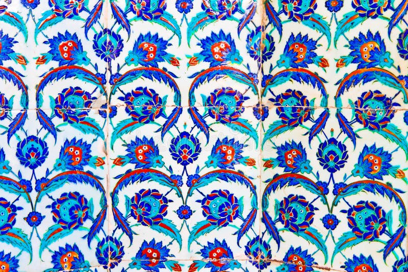 Blue Tile stock image. Image of floral, architecture - 29800471