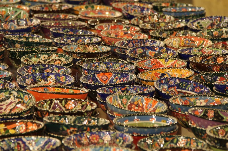 Handmade Turkish Pottery stock photo. Image of craft - 40652128