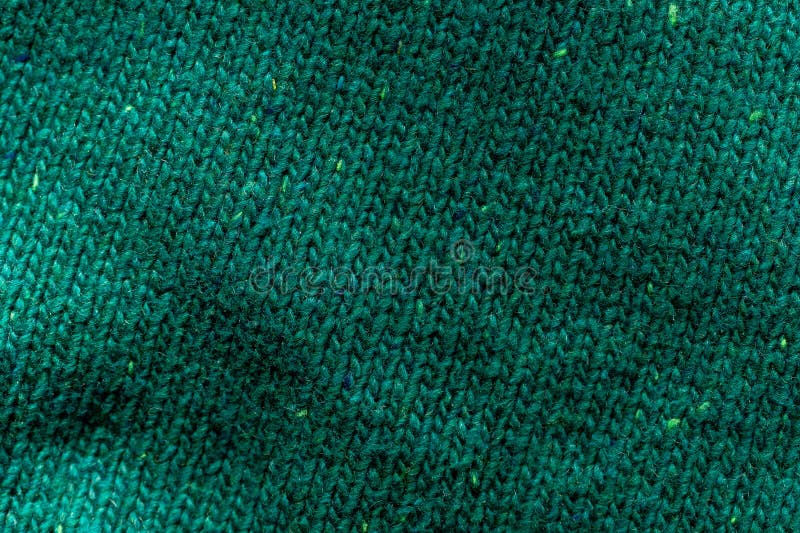 Handmade Turquoise Knitted Wool Blanket. Background Textures Stock ...