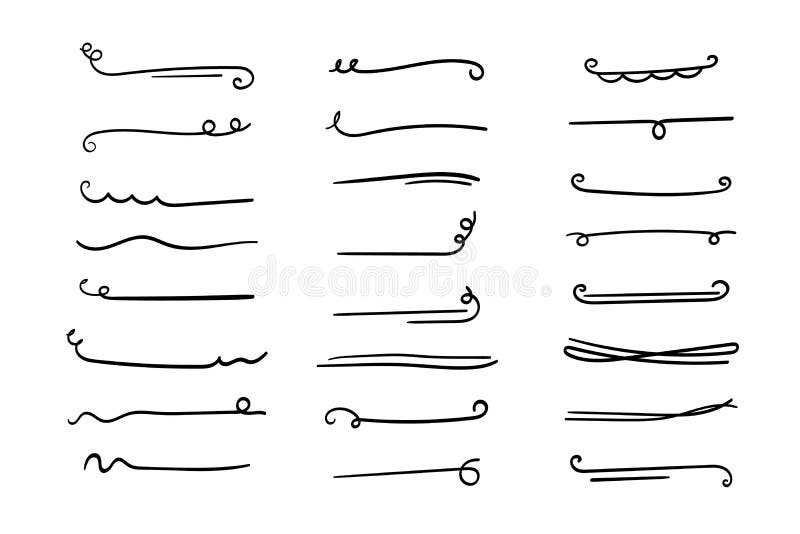 Curl Underlines Stock Illustrations – 18 Curl Underlines Stock ...