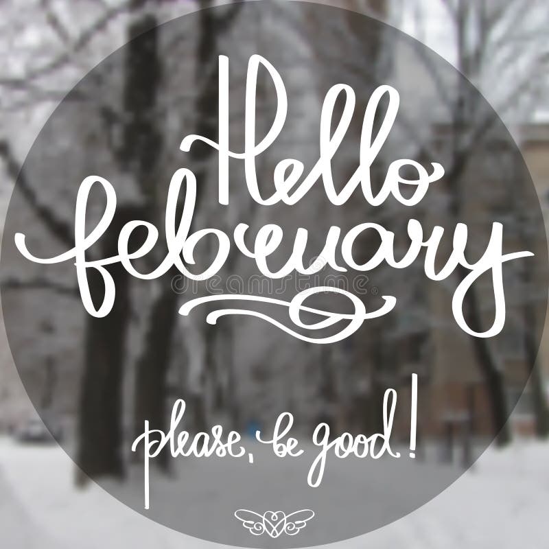 Hello February Stock Illustrations – 3,485 Hello February Stock ...