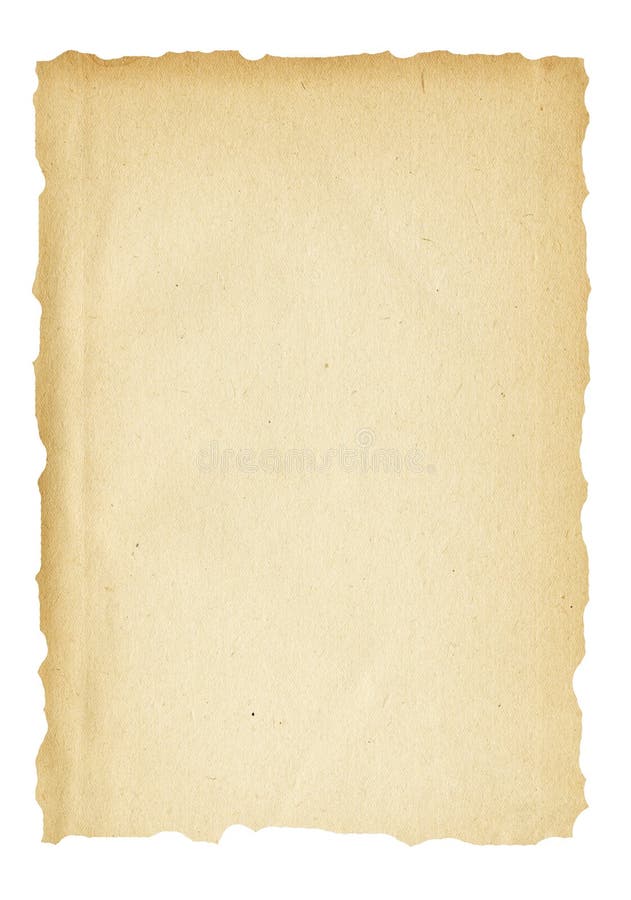 Vintage Style Brown Old Paper Texture or Background, with Uneven Torn ...