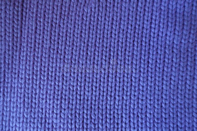 Handmade Violet Plain Knit Stitch Fabric Stock Image - Image of plain ...