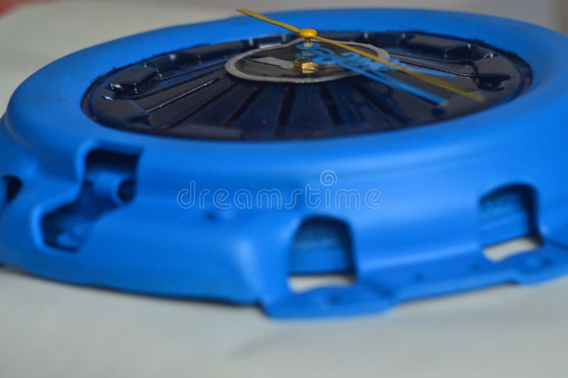 Handmade Wall Clock from Auto Clutch. Creative Watch Stock Image ...