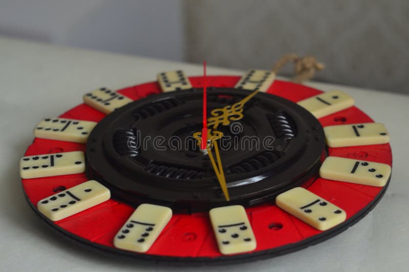 Handmade Wall Clock from Auto Clutch. Creative Watch Stock Photo ...
