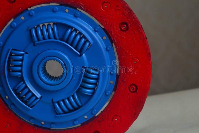 Handmade Wall Clock from Auto Clutch. Creative Watch Stock Photo ...