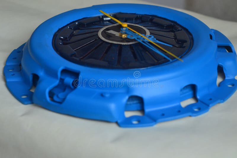 Handmade Wall Clock from Auto Clutch. Creative Watch Stock Image ...