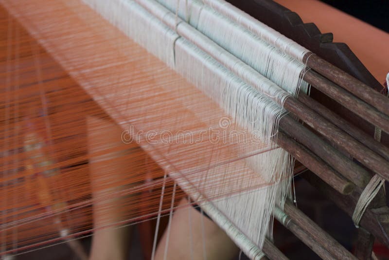 Handmade Weaving Nature Silk Stock Photo - Image of yarn, nature: 129833674