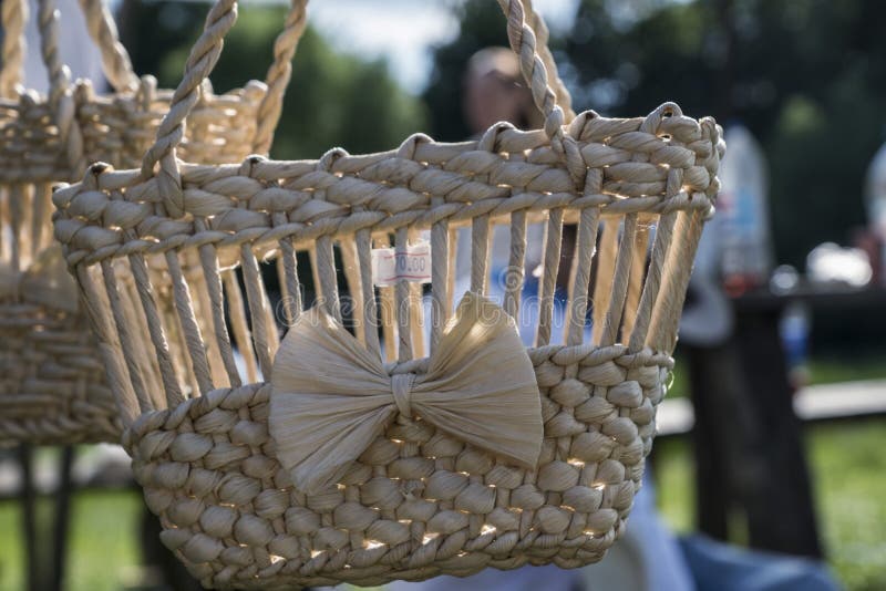 Handmade wicker basket stock photo. Image of basket - 173049498