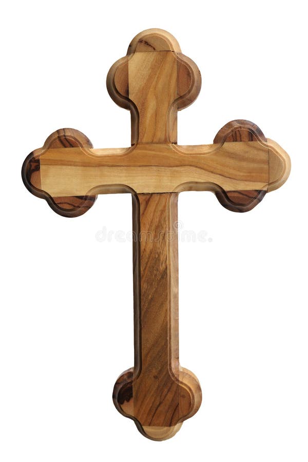 Handmade Wood Cross Isolated on White Stock Image - Image of worship ...