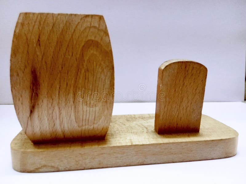 Handmade Wood Stand for Office Use Stock Photo - Image of handmade ...