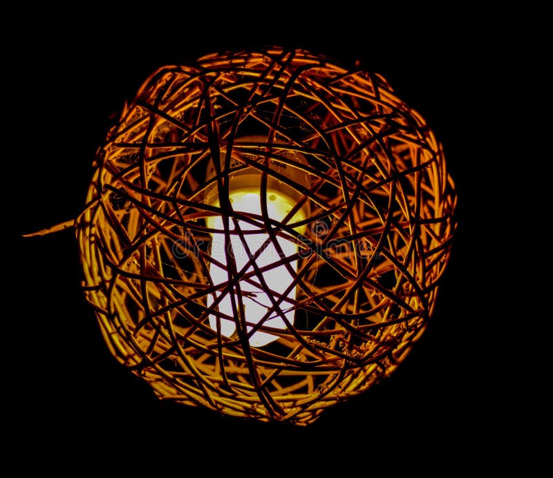 Handmade Wood Woven Lantern Stock Image - Image of design, lamp: 112488971