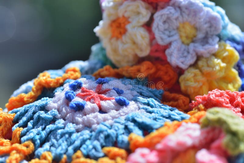 Woolen Stitch crochet stock photo. Image of fibers, stitch - 197744260
