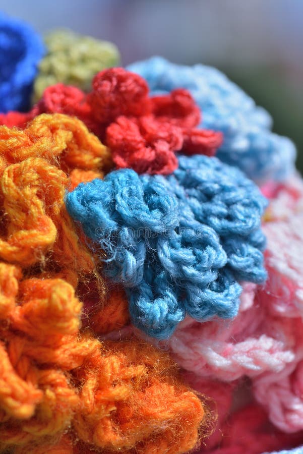 Woolen Stitch crochet stock photo. Image of fibers, stitch - 197744260