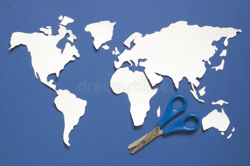 Handmade world-map stock illustration. Illustration of representation ...