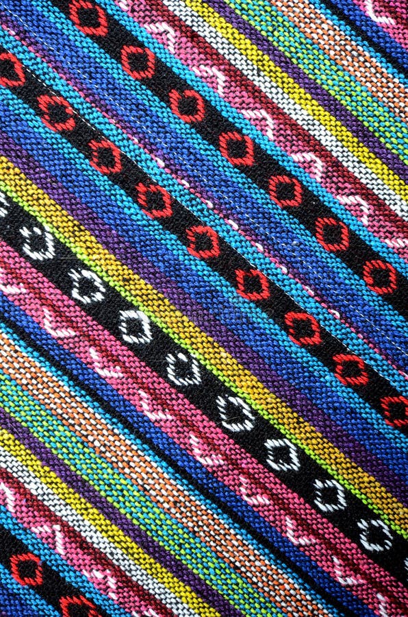 Handmade Woven Cotton Fabrics. Stock Photo - Image of cotton ...