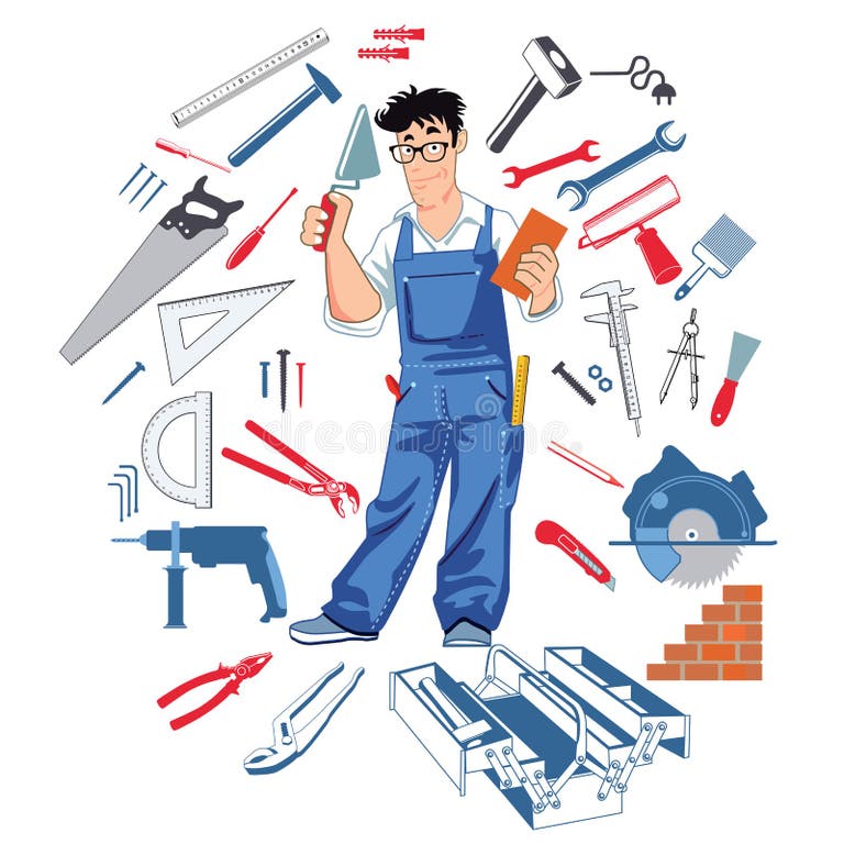 Different Handyman Stock Illustrations – 1,090 Different Handyman Stock ...