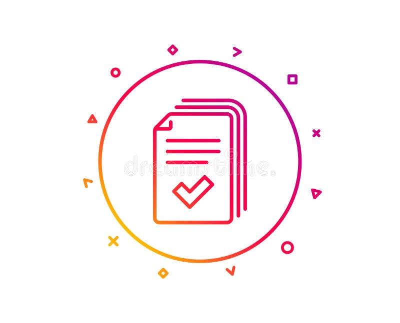 Handout Icon. Documents Example Sign. Vector Stock Vector ...