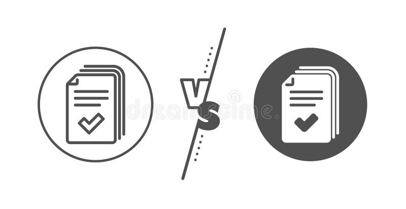 Handout Line Icon. Documents Example Sign. Minimal Line Pattern Banner ...