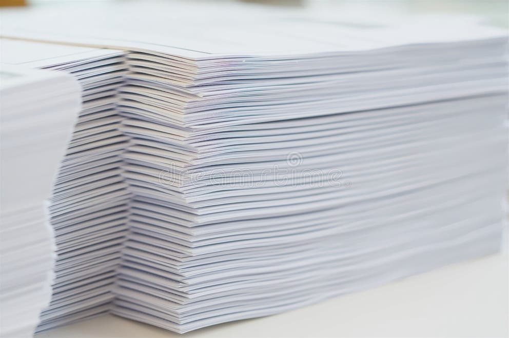 Handout on table at office stock image. Image of messy - 78007027