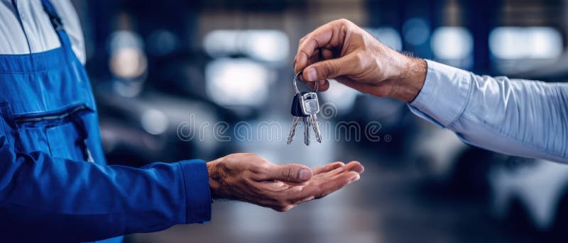 The Handover of Car Keys in a Professional Automotive Setting AI ...